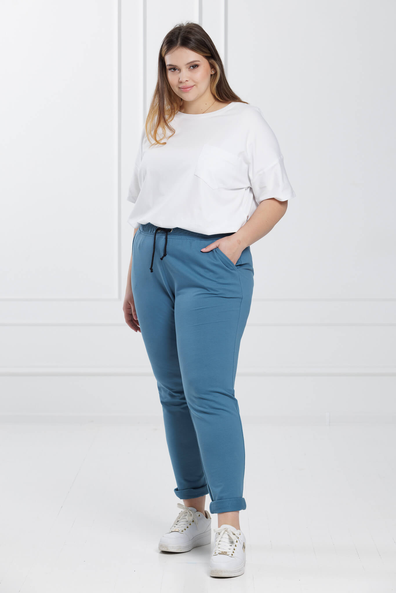Spodnie Damskie Duże Rozmiary, Plus Size dla Puszystych, XXL - (1) Moda ...